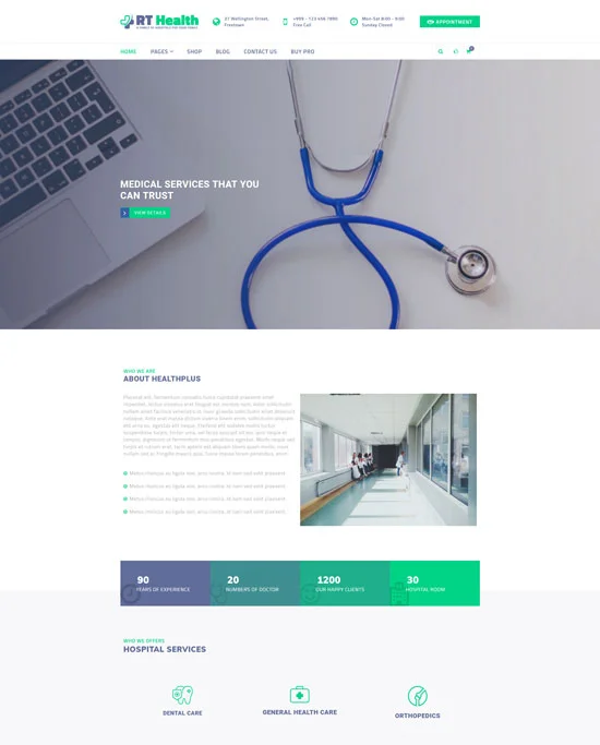 23 Best Free Health and Medical WordPress Themes 2024 - freshDesignweb