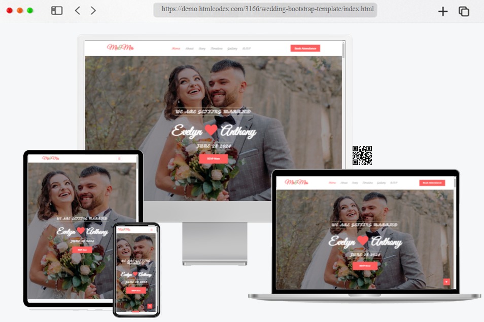 30+ Best Free & Premium Wedding Website Templates 2025 – freshDesignweb