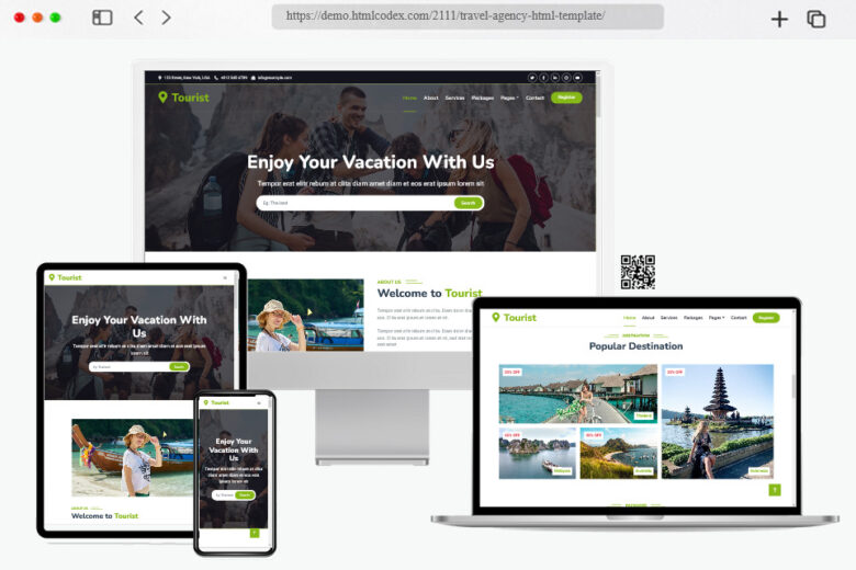30+ Best Free & Paid Travel Website Templates 2025 – freshDesignweb