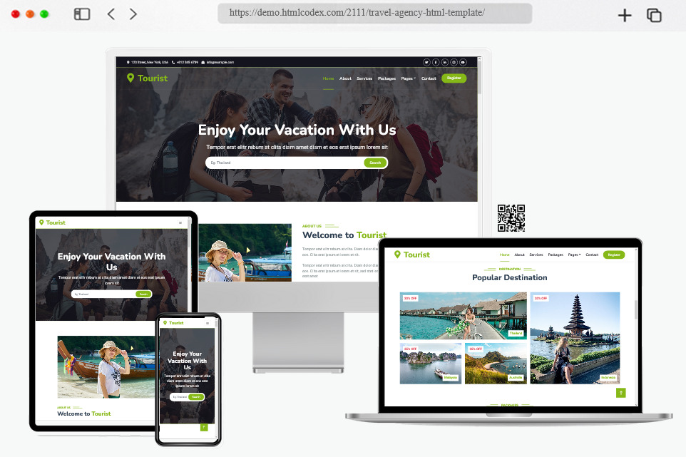 30+ Best Free & Paid Travel Website Templates 2025 – freshDesignweb