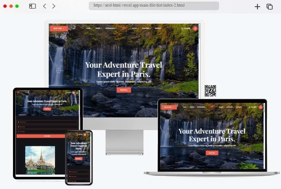 30+ Best Free & Paid Travel Website Templates 2025 – freshDesignweb