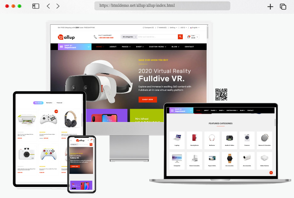 Top 10 eCommerce Website Templates for Electronics in 2025 – freshDesignweb