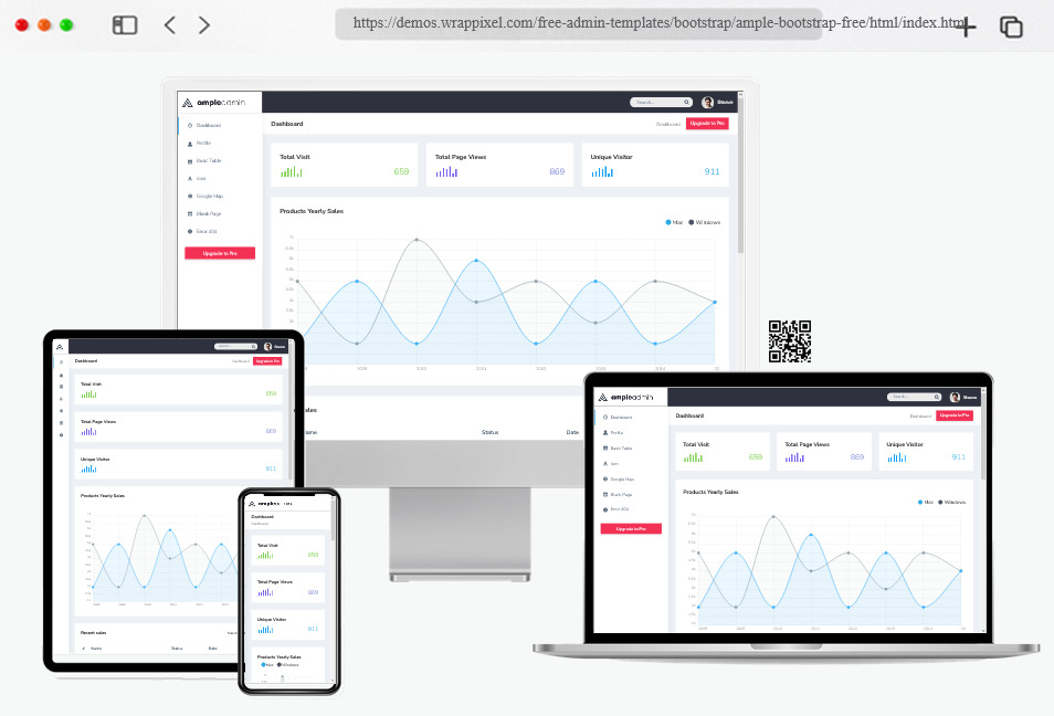 Top 10 Free Bootstrap Admin Templates for 2024 – freshDesignweb