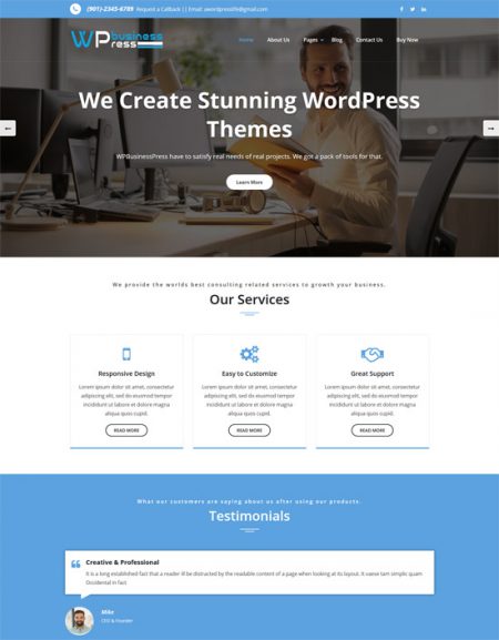 25+ Best Free Business WordPress Themes 2025 – freshDesignweb