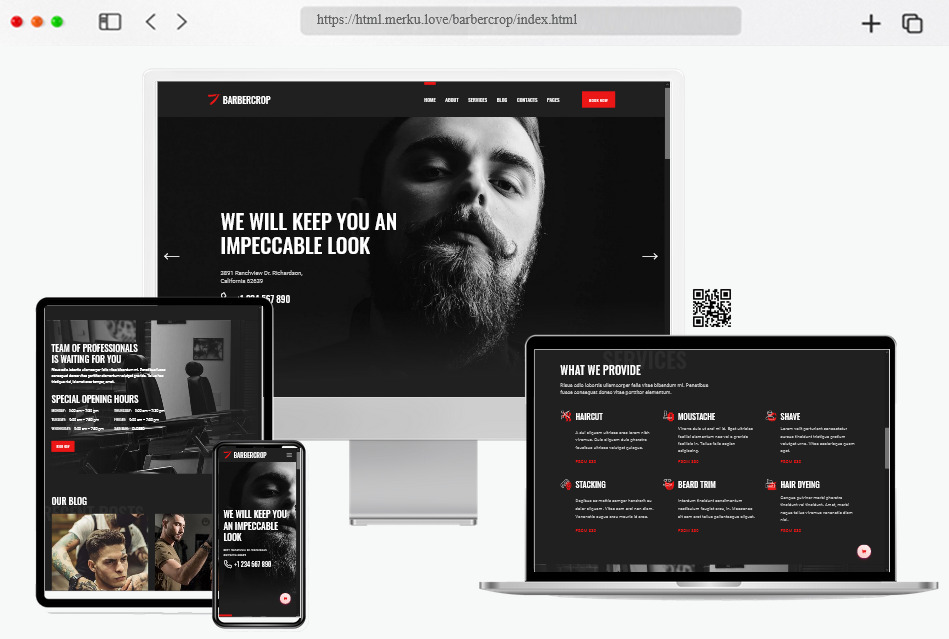 10+ Best Responsive Barber Shop Website Templates for 2026 – freshDesignweb