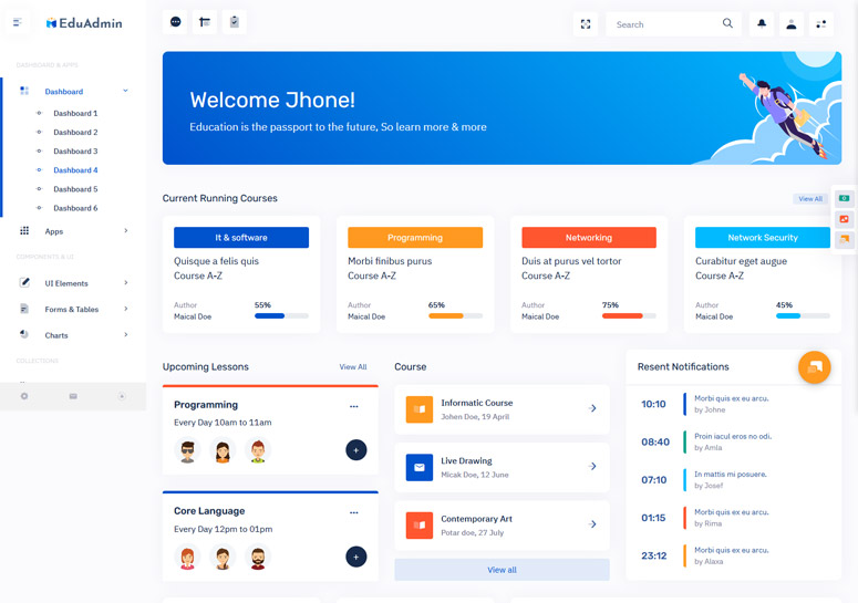 20 Modern Admin Dashboard Templates for 2024 – freshDesignweb