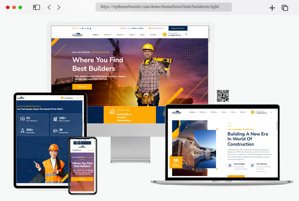 30+ Best Construction Company Website Templates for 2025 – freshDesignweb