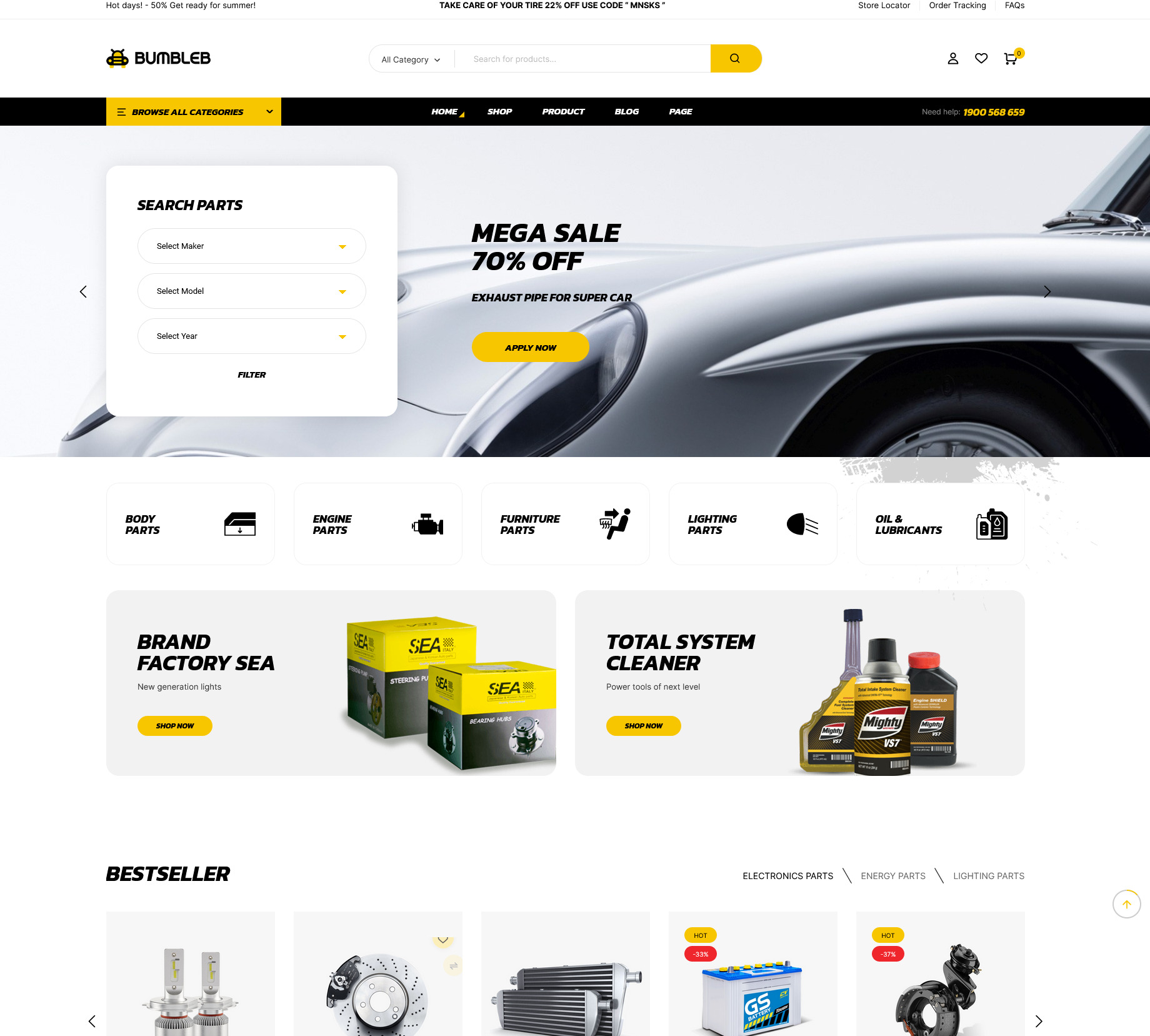 30+ Best Auto Parts WordPress Themes for 2025 – freshDesignweb