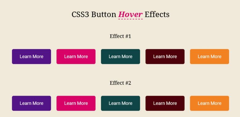 54 Beautiful HTML CSS Button Style – freshDesignweb