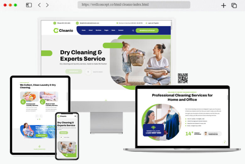 20+ Best Cleaning Services Website Templates for 2025 – freshDesignweb