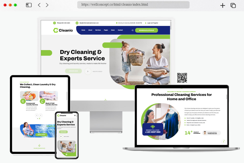 20+ Best Cleaning Services Website Templates for 2025 – freshDesignweb