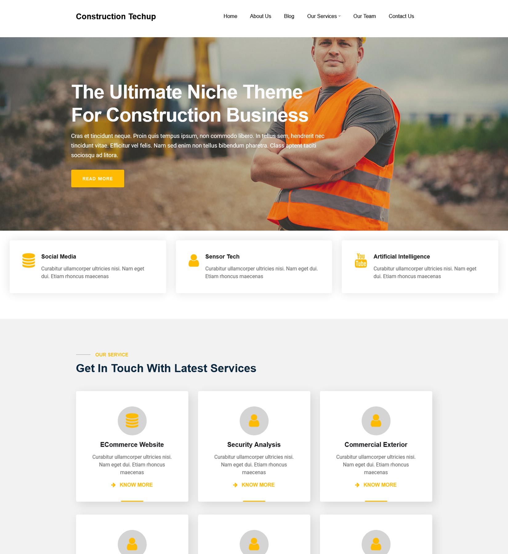 25 Best Free Construction WordPress Themes 2024 - freshDesignweb