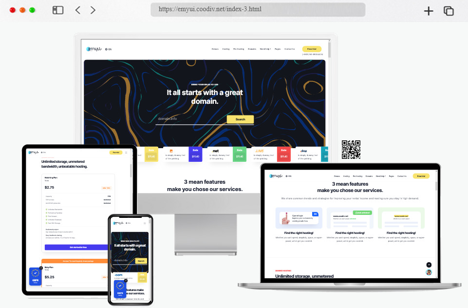 20+ Best Hosting Website Templates for 2025 – freshDesignweb