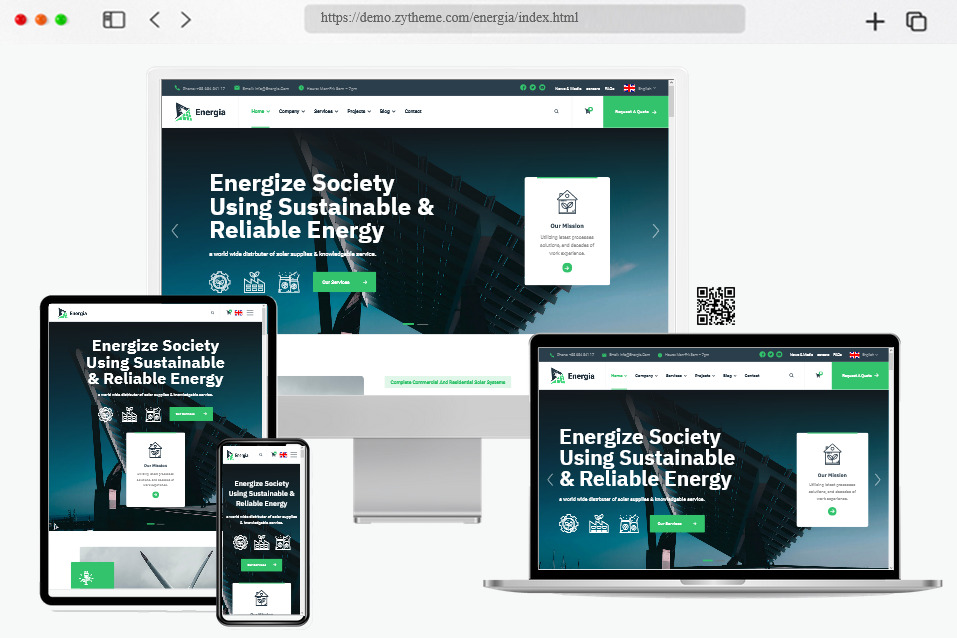 20+ Best Wind & Solar Energy Website Templates 2025 – freshDesignweb