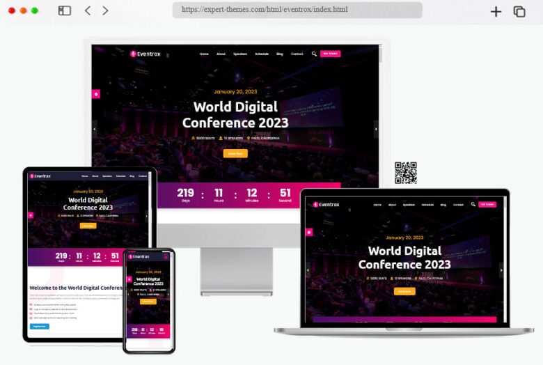 20+ Best Event & Conference Website Templates 2025 – freshDesignweb