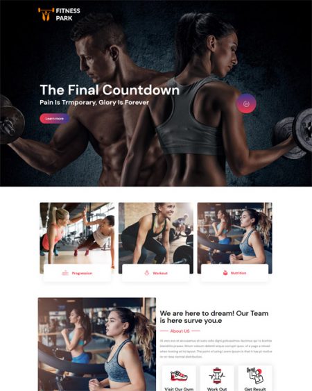 20+ Best Free Gym & Fitness WordPress Themes 2025 – freshDesignweb