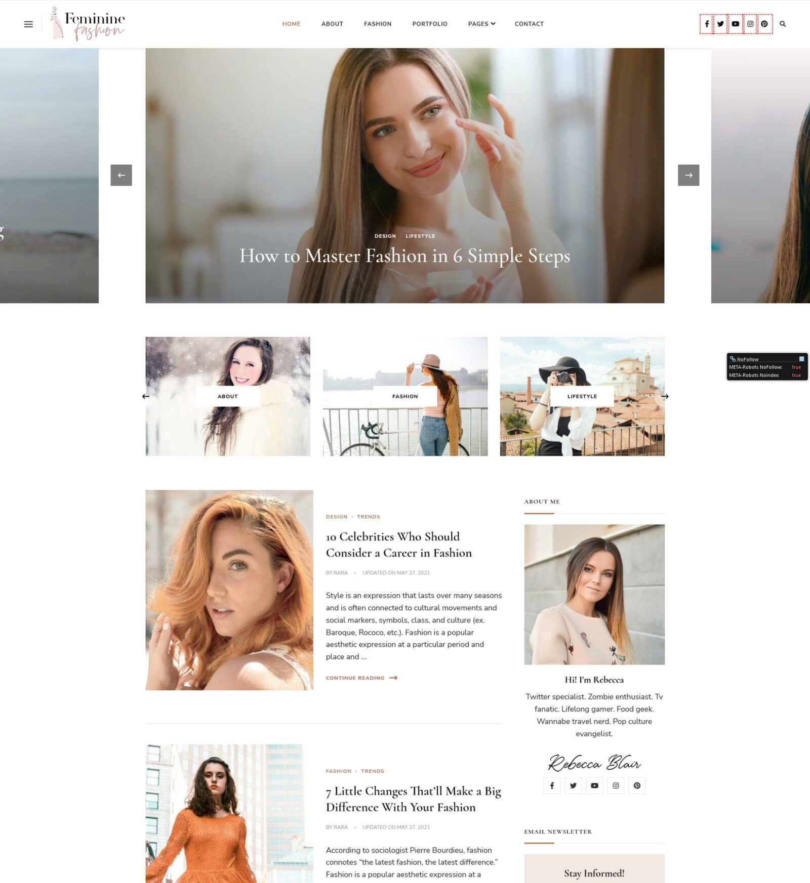 15+ Best Free Fashion Model Lifestyle WordPress Themes 2025 ...