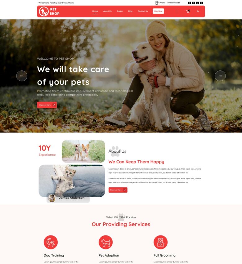 10+ Best Free Pet WordPress Themes for 2025 – freshDesignweb