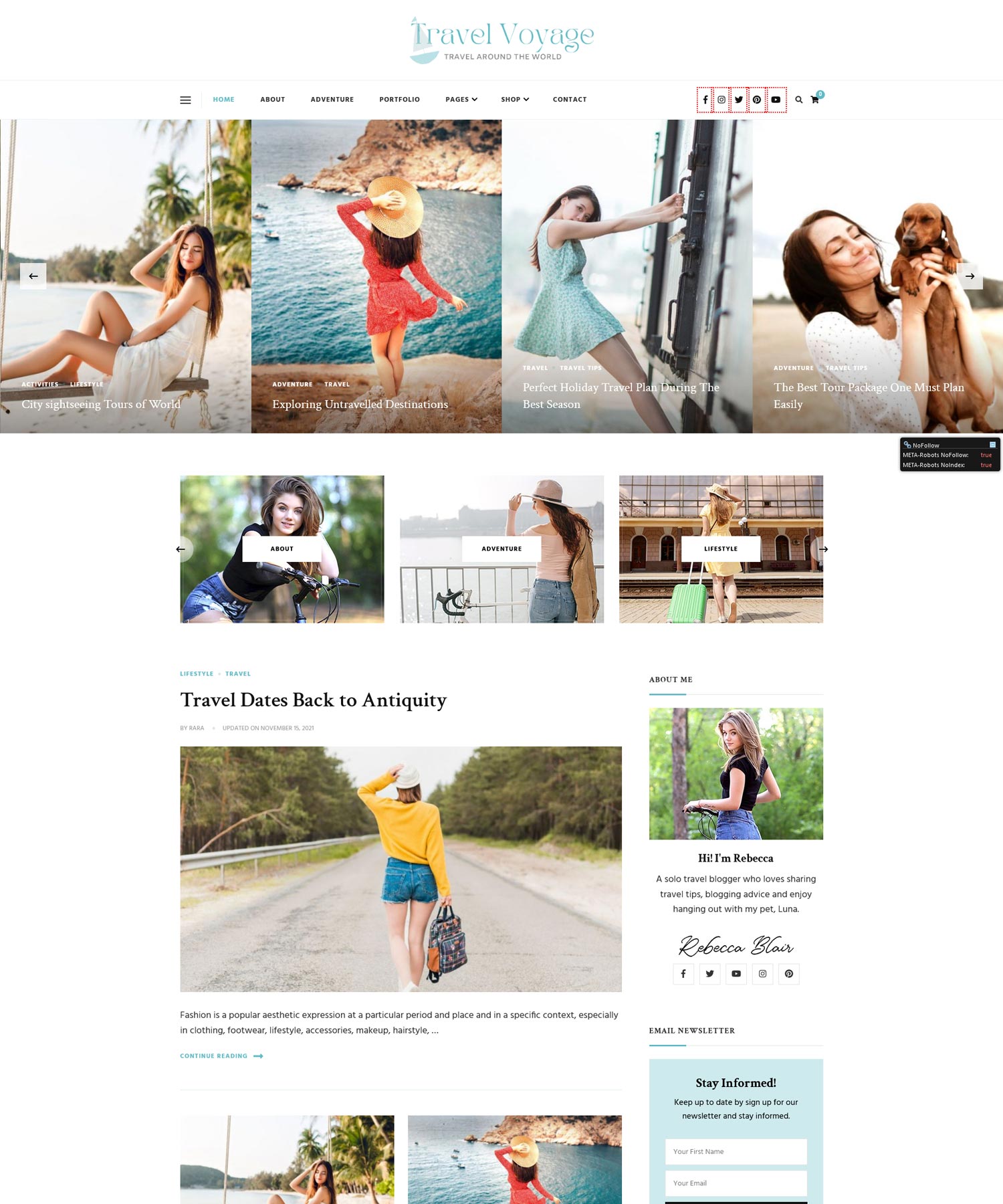 33 Best Free Travel WordPress Themes for Tour Trips Blog - freshDesignweb