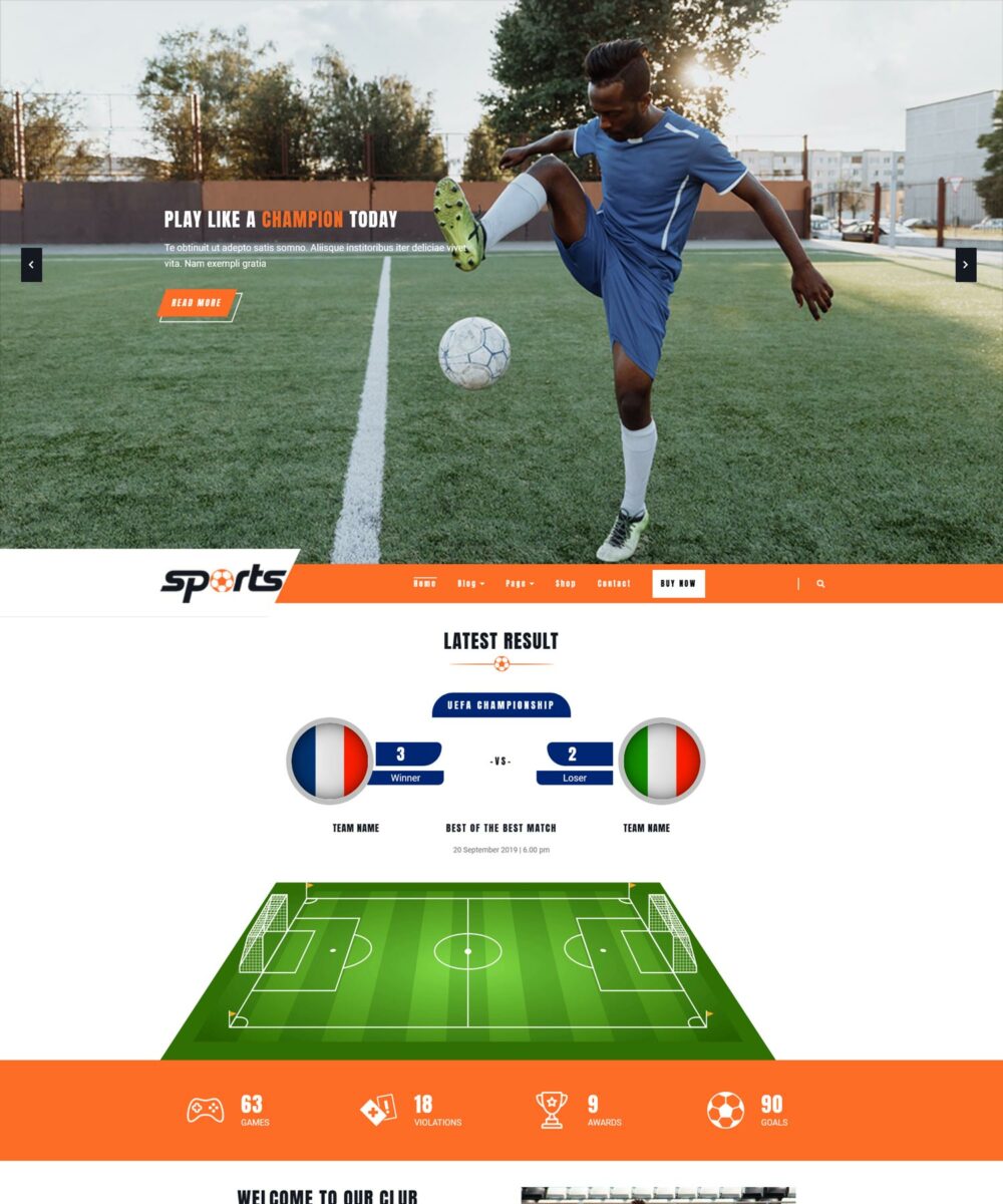 10+ Best Free Sports WordPress Themes for 2025 – freshDesignweb