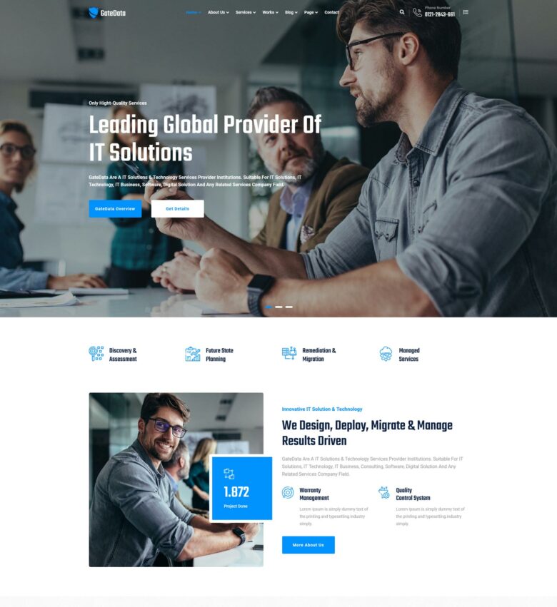 30+ Best IT Company Website Templates for 2025 – freshDesignweb