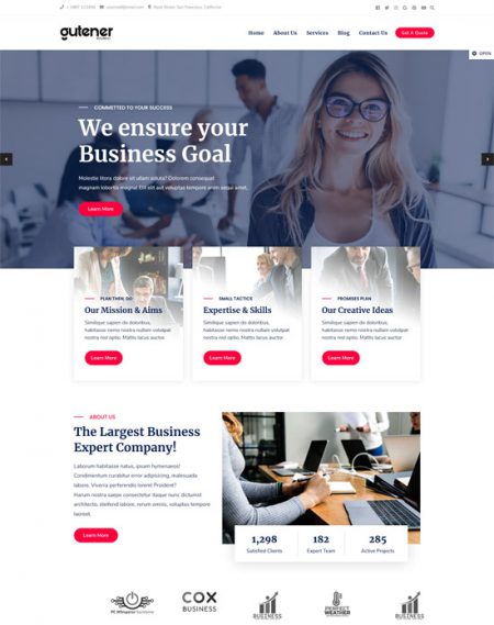 25+ Best Free Business WordPress Themes 2025 – freshDesignweb
