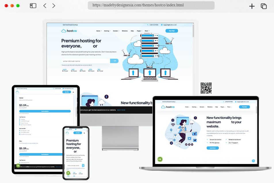 20+ Best Hosting Website Templates for 2025 – freshDesignweb