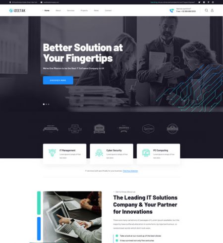 30+ Best IT Company Website Templates for 2025 – freshDesignweb
