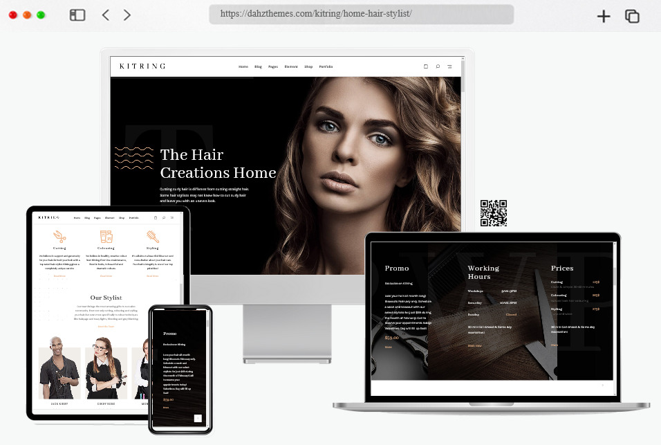 15+ Best Hair Salon WordPress Themes for 2025 - freshDesignweb