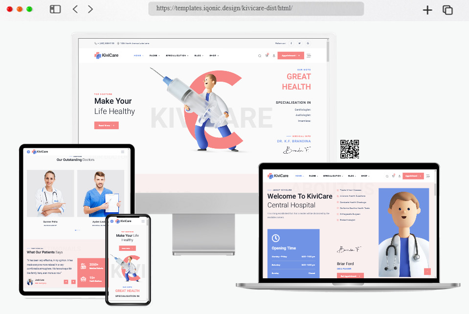 35+ Best Hospital & Medical Website Templates for 2026 – freshDesignweb