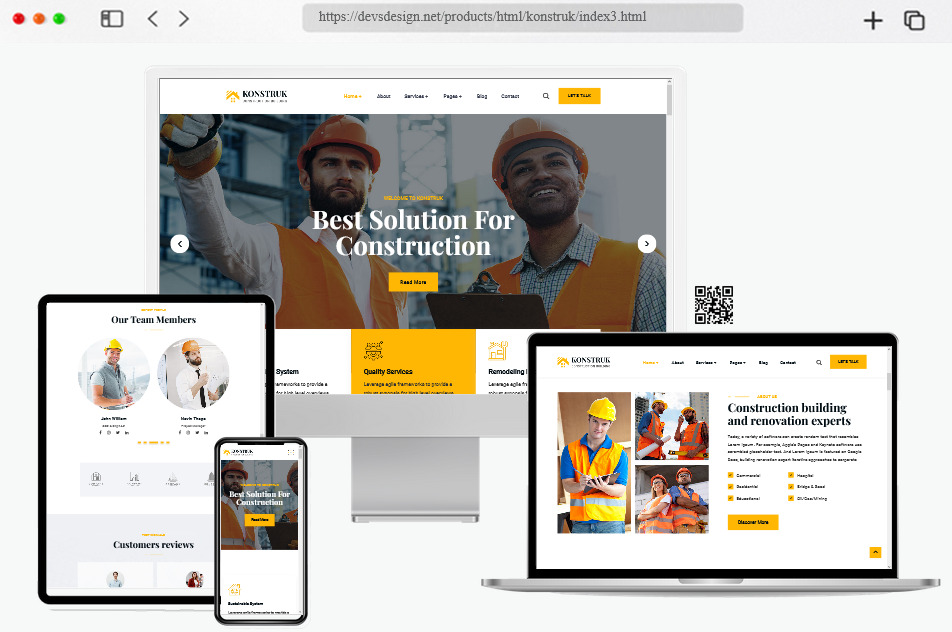 30+ Best Construction Company Website Templates for 2025 – freshDesignweb