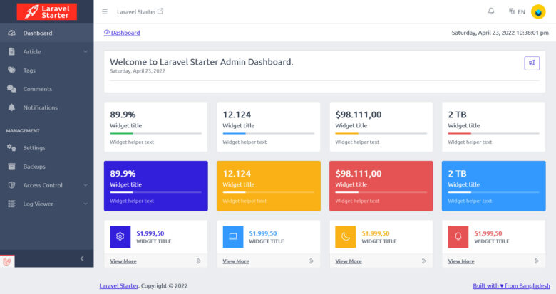 7 Best Free Laravel Admin Templates – freshDesignweb