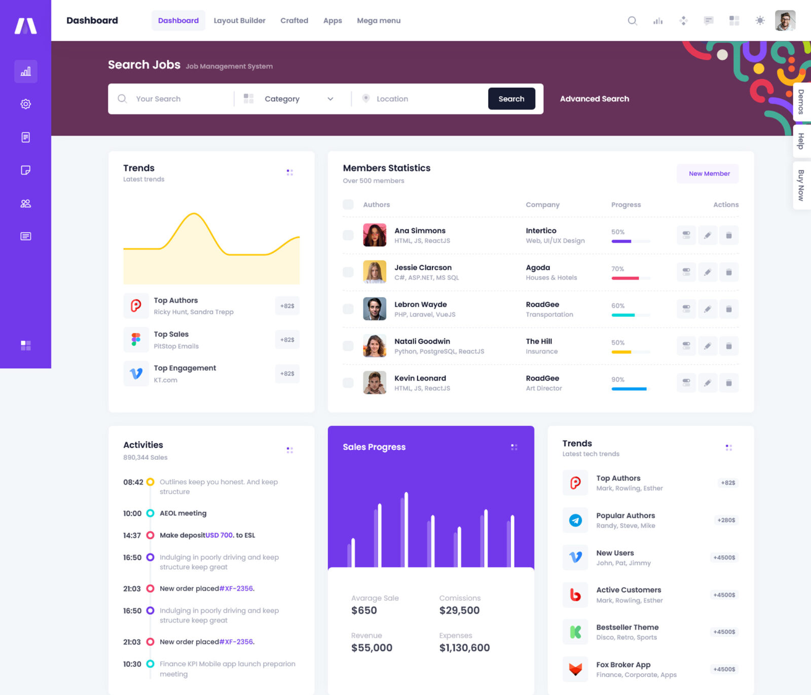 10 Must-Try Free React Admin Templates for 2024 – freshDesignweb