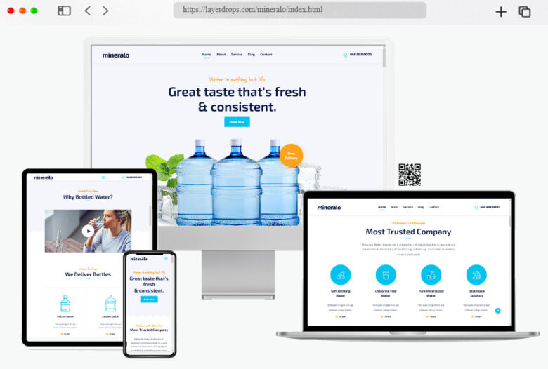5 Best Drinking Water Website Templates for 2025 – freshDesignweb