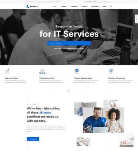 30+ Best IT Company Website Templates for 2025 – freshDesignweb