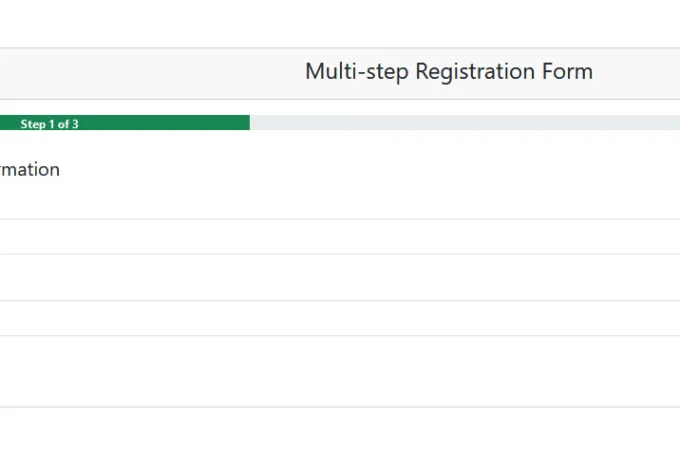 Multi-step Registration Form: A Complete Guide – freshDesignweb