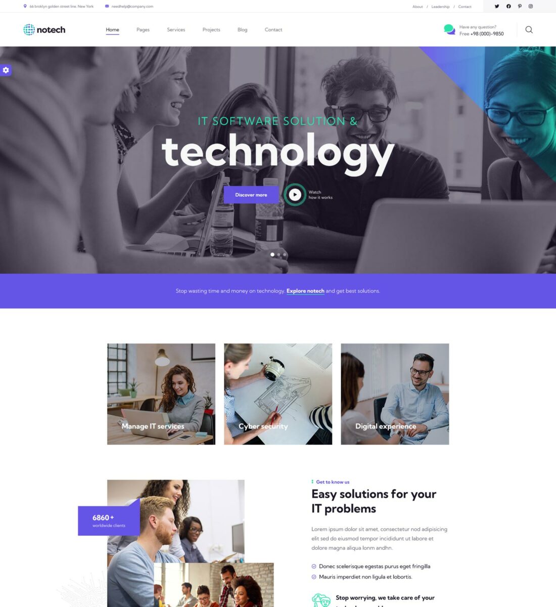 30+ Best IT Company Website Templates for 2025 – freshDesignweb