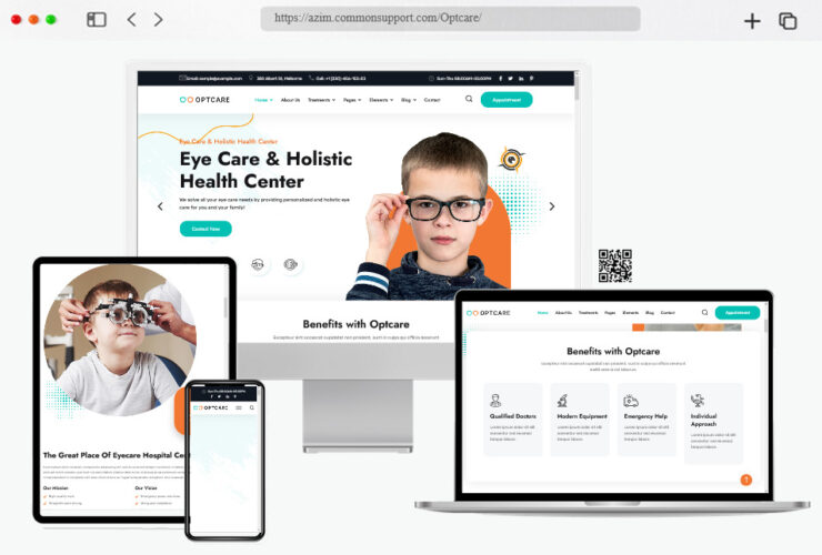 10+ Best Eye Care & Optometrist Website Templates 2025 – freshDesignweb