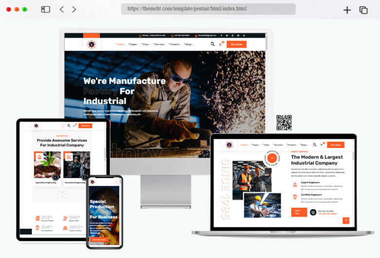 12 Best Industrial Website Templates for 2026 – freshDesignweb