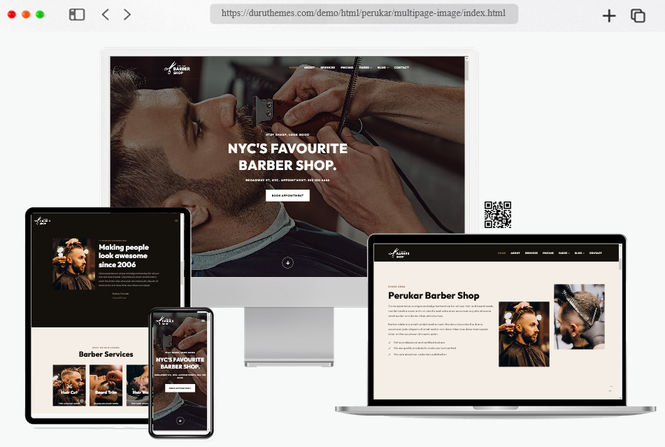 10+ Best Responsive Barber Shop Website Templates for 2026 – freshDesignweb