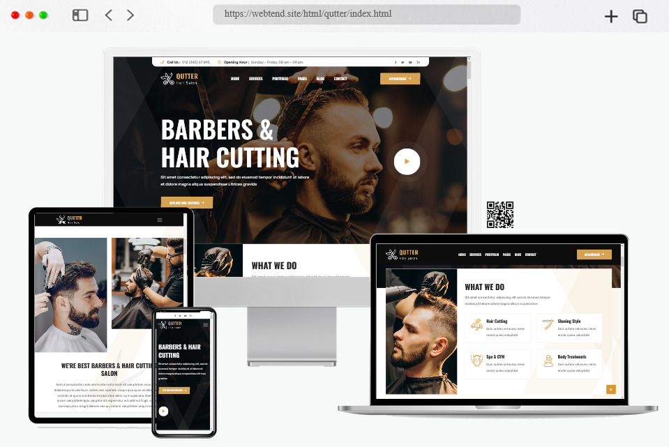 10+ Best Responsive Barber Shop Website Templates for 2025 – freshDesignweb