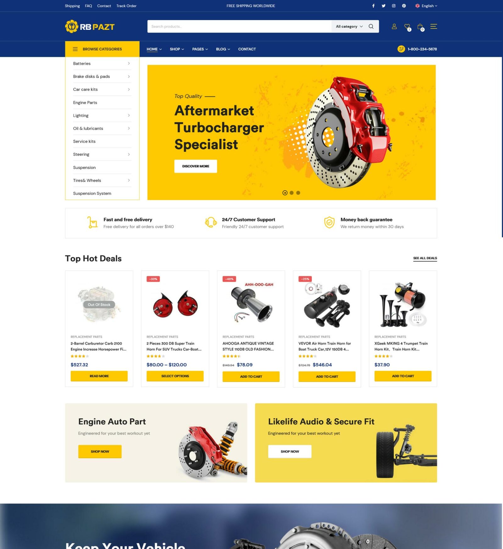 30+ Best Auto Parts WordPress Themes for 2026 – freshDesignweb