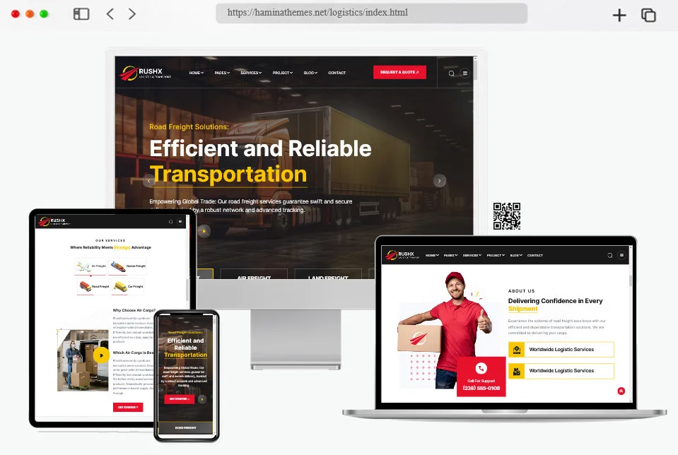23 Modern Transport & Logistics Website Templates for 2026 – freshDesignweb