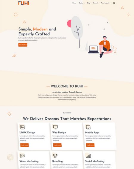 30+ Best Free Drupal Themes for 2025 – freshDesignweb