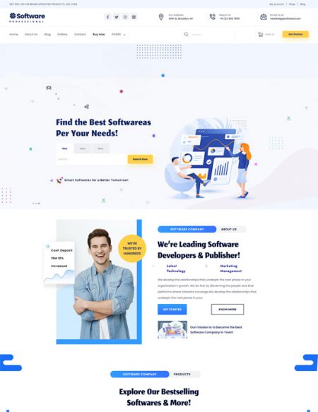 15+ Free IT Solution & Software WordPress Themes 2025 – freshDesignweb