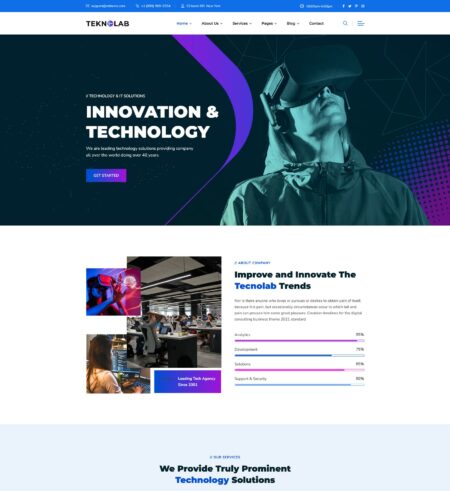 30+ Best IT Company Website Templates for 2025 – freshDesignweb