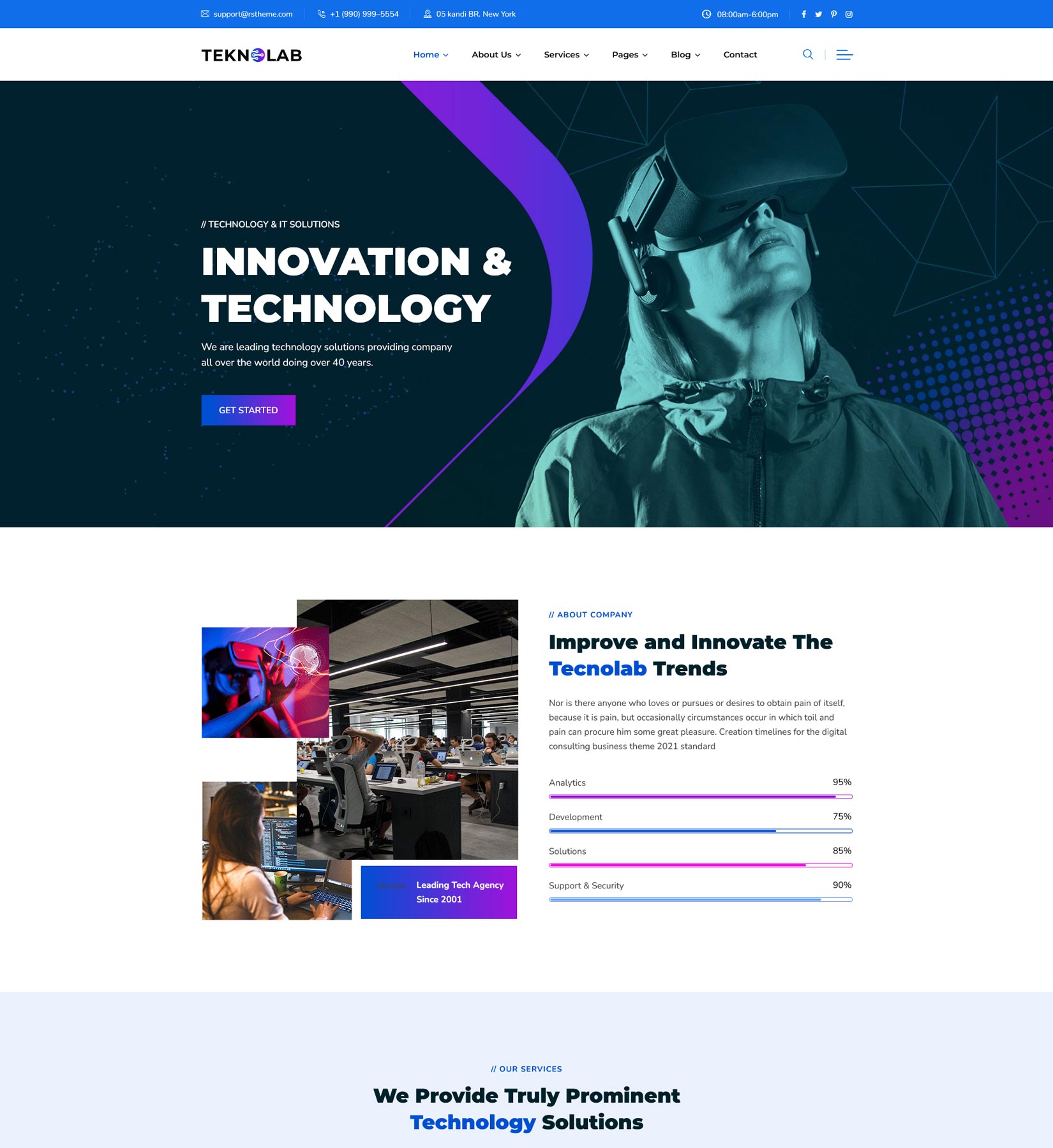 30+ Best IT Company Website Templates for 2025 – freshDesignweb