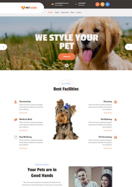 10+ Best Free Pet WordPress Themes for 2025 – freshDesignweb