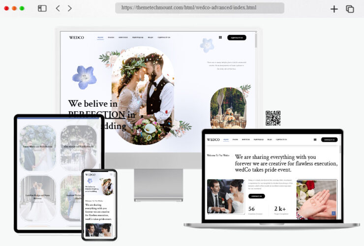 30+ Best Free & Premium Wedding Website Templates 2025 – freshDesignweb