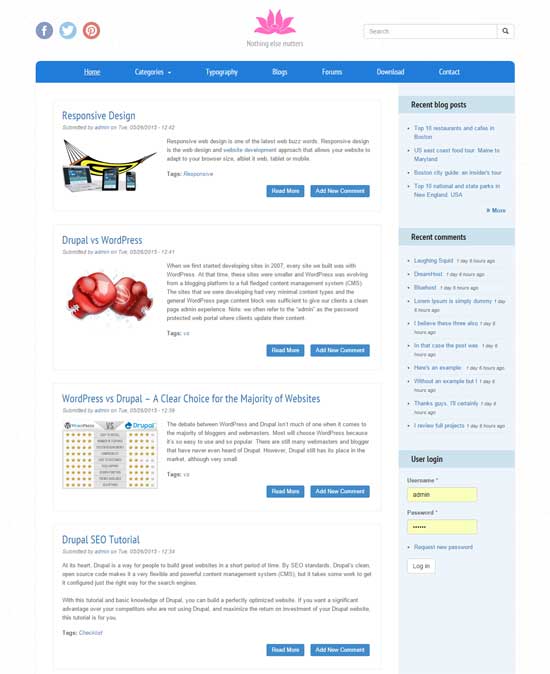 50 Best Free Responsive Drupal Themes - freshDesignweb